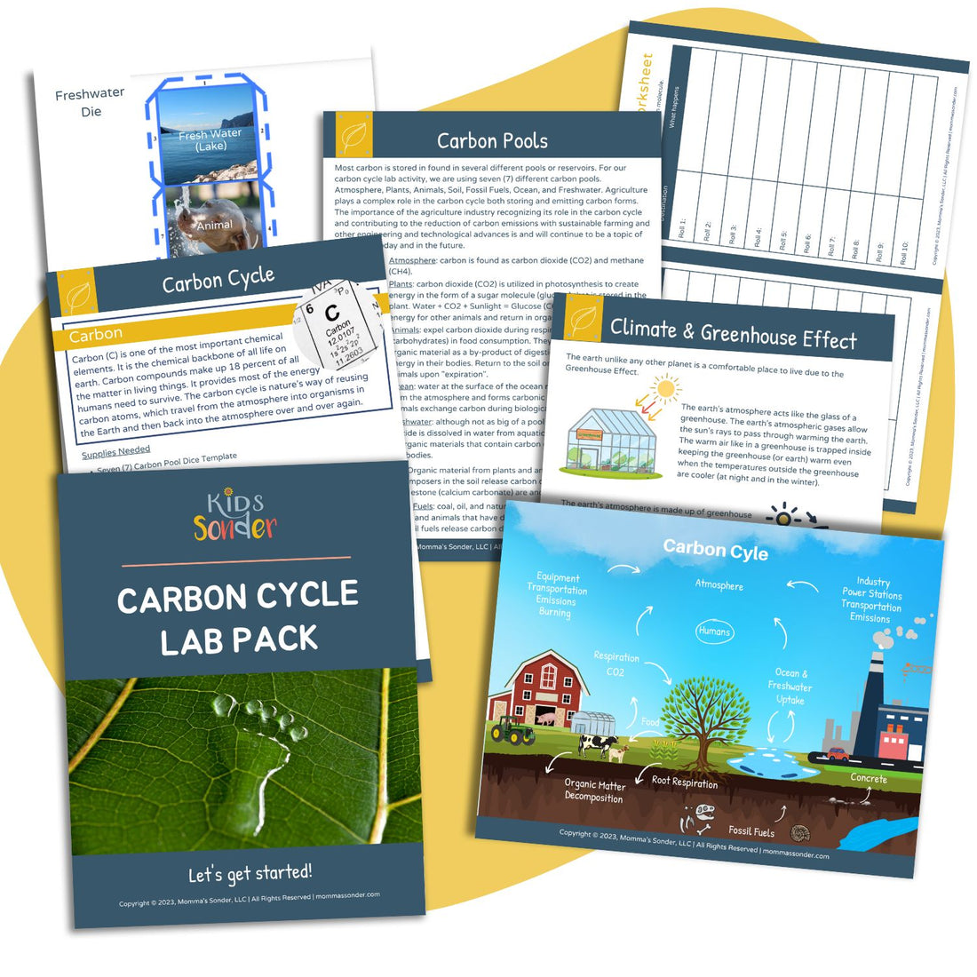 Carbon Cycle Unit Study (Printable PDF) – Agriculture Unboxed Shop/Kids ...